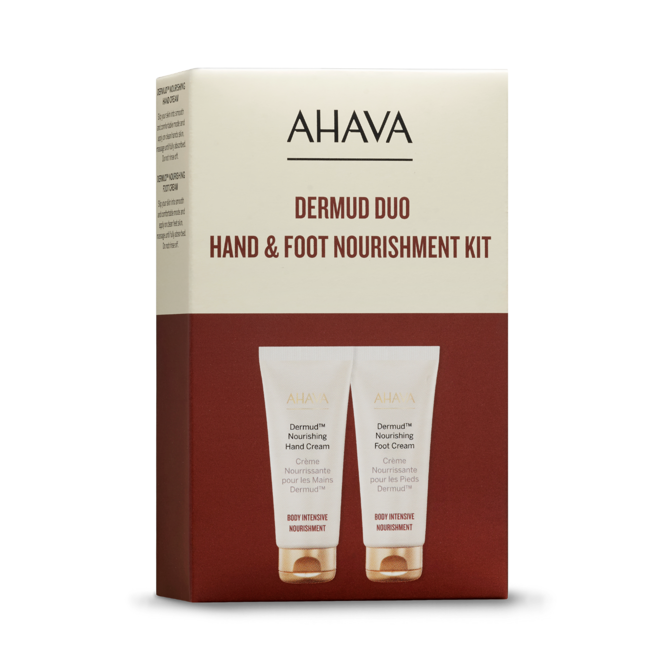רכות מושלמת: מארז קרמים לידיים ורגליים - Kit DERMUD Duo Hand & Foot - AHAVA